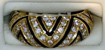 Diamond Dome Zig-Zag Ring - Hidalgo – Pauling