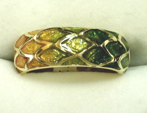 Multicolor "Net" Pattern Hidalgo Ring – Pauling